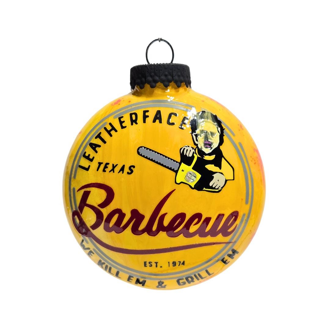 Chainsaw Face BBQ Inspired Ornament Christmas Halloween - Etsy