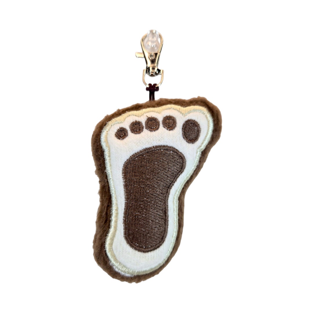 Bigfoot Cute Cryptids Plush Key Chain, Key Fob, Bag Charm, Squishy ...
