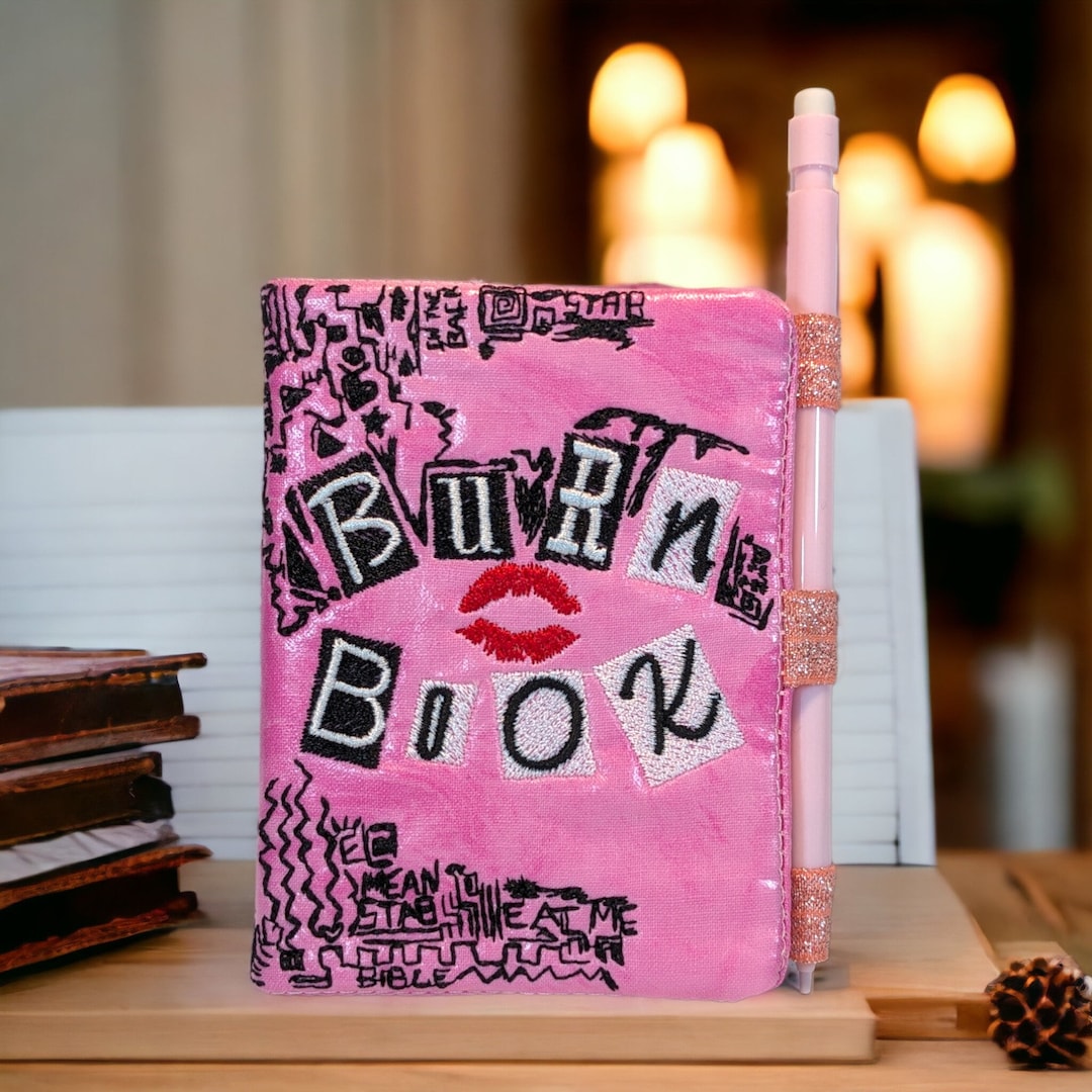 Burn Book Inspired Mini Composition Book Cover With Pencil and Book - Etsy