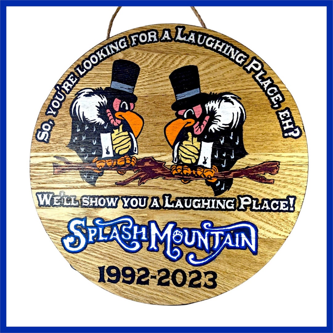 Splash Mountain Vultures Hand-painted Wooden Sign - Etsy