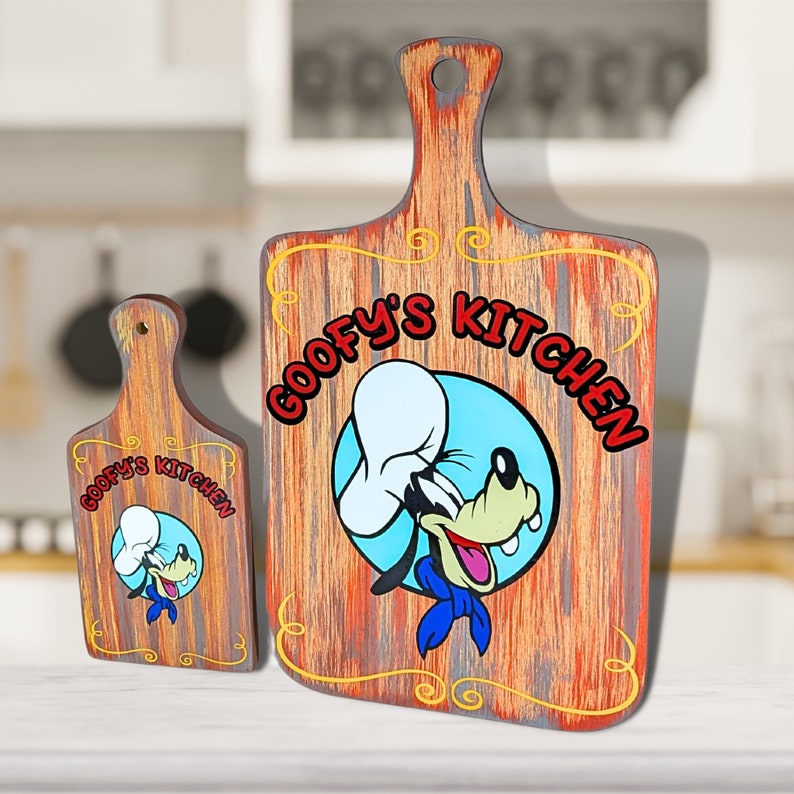 Goofy Inspired Hand Painted Cutting Board - Etsy