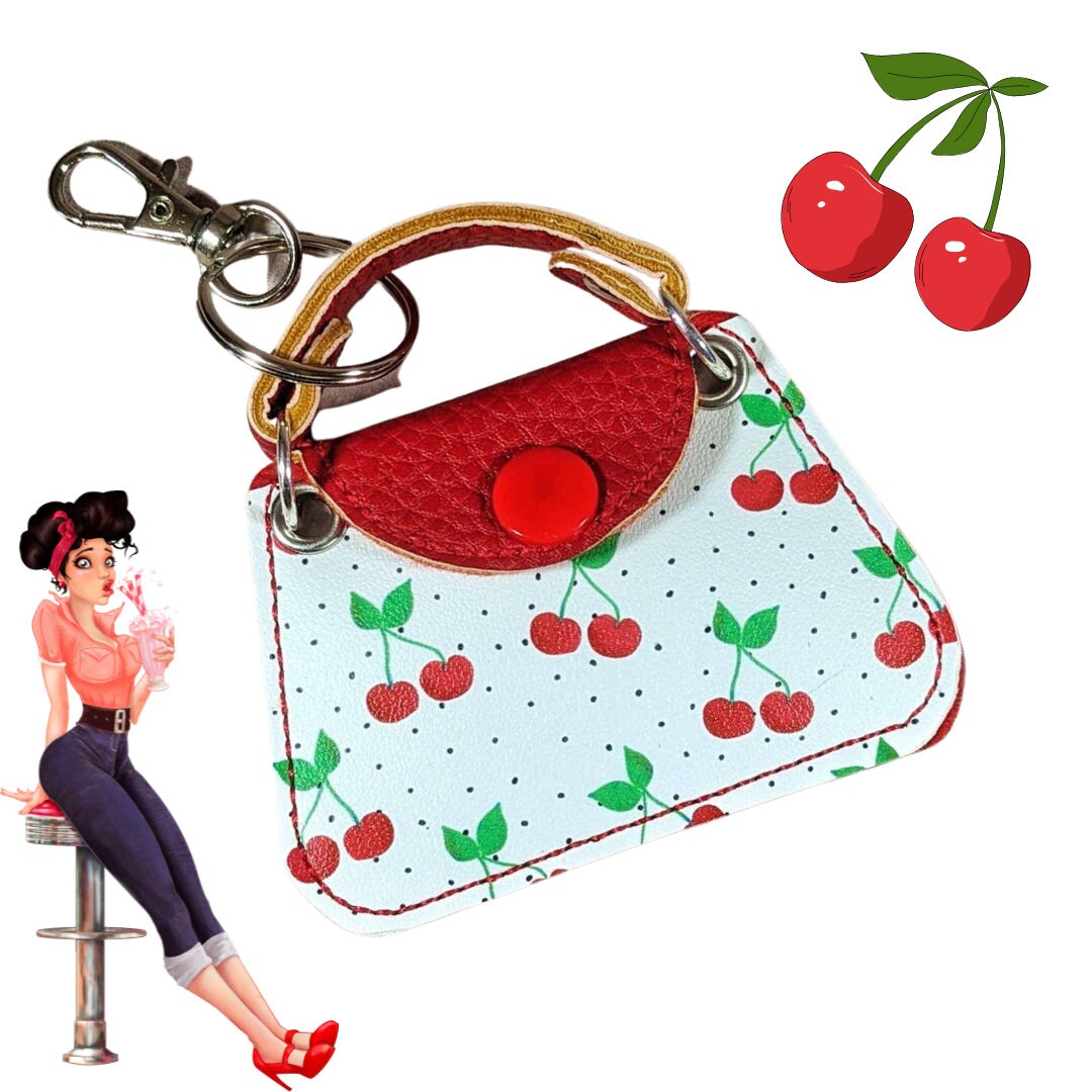 Cherry Hot Rod 1950s Style Pin up Rockabilly Coin Purse - Etsy