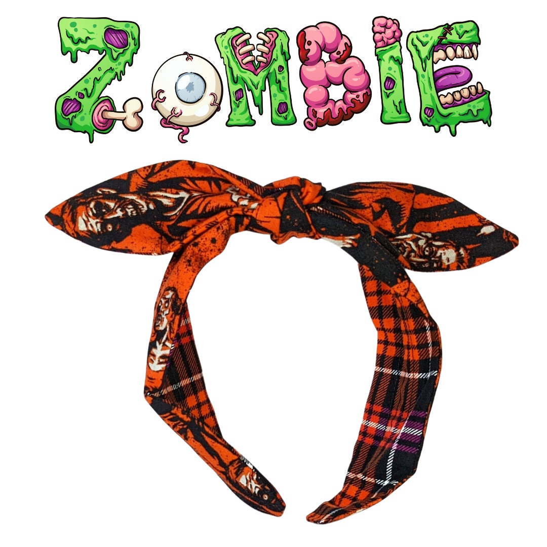 The Walking Dead Inspired Zombie Reversible Top Knot Headband - Etsy