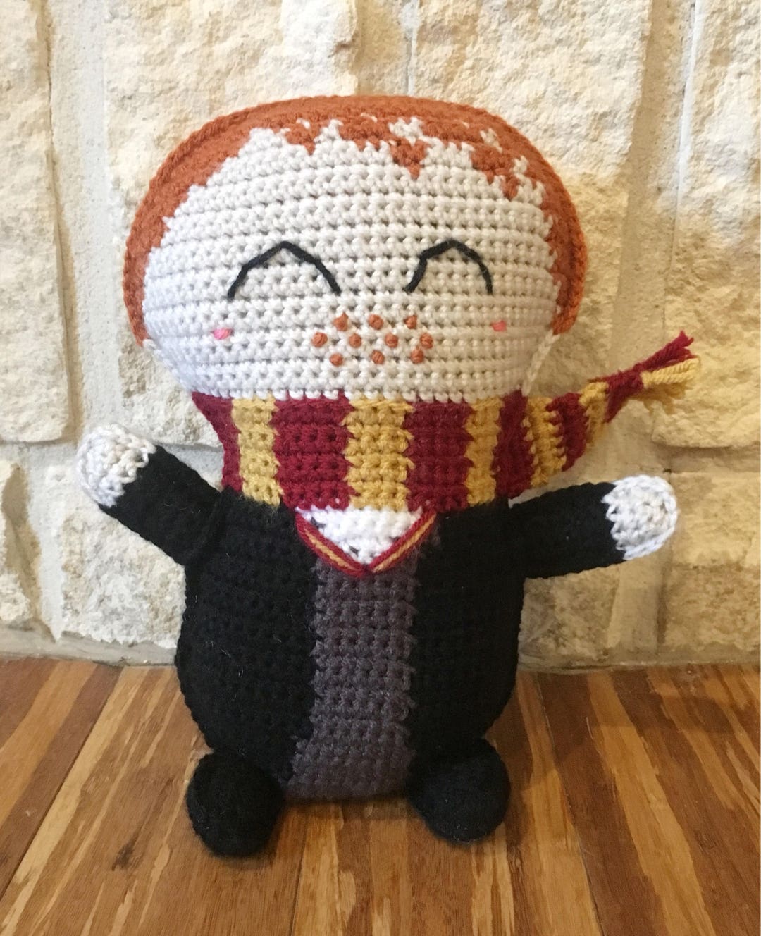 Crocheted Red Headed Wizard Ragdoll – House Colors Stuffed Doll - Etsy