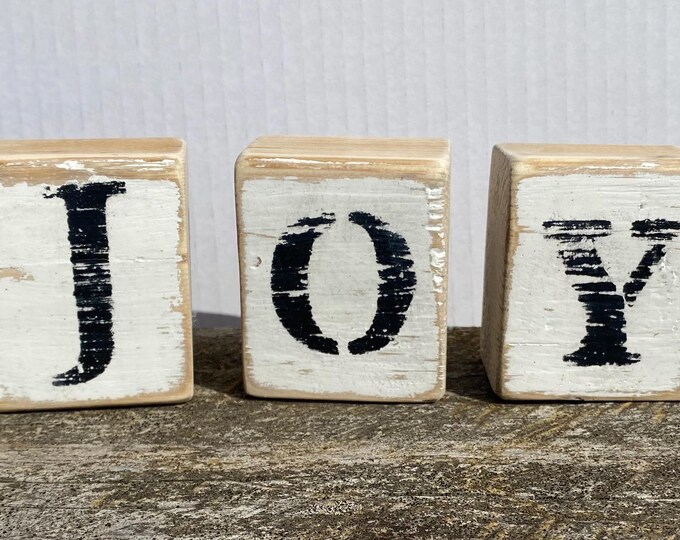 JOY Joy Cutout Christmas Joy Christmas Unpainted - Etsy