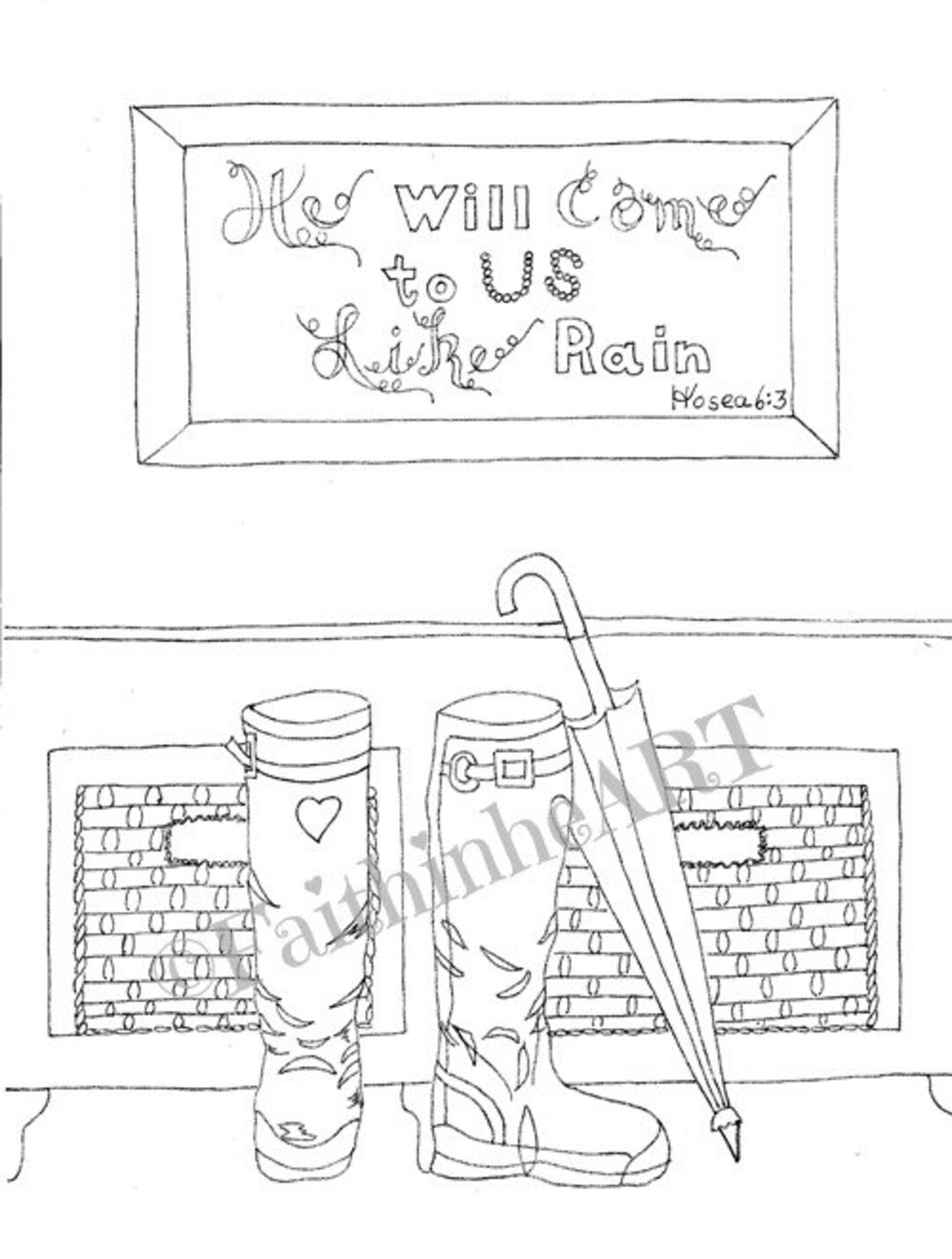 He Will Come to Us Like Rain - Hosea 6:3 - Etsy