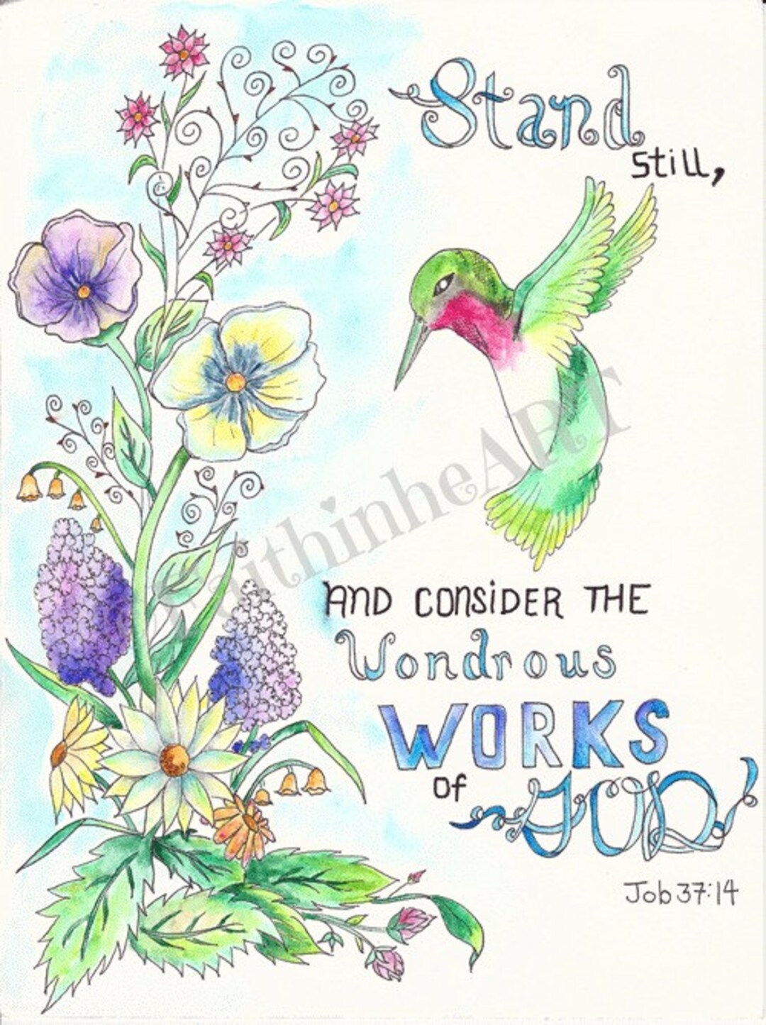 Hand Created Job 37:14 Instant Download - Etsy