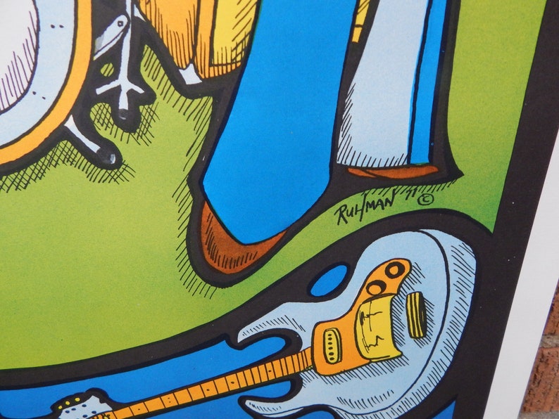 Vintage NOS Original Rock N Roll Peace & Unity Poster Pop Art - Etsy