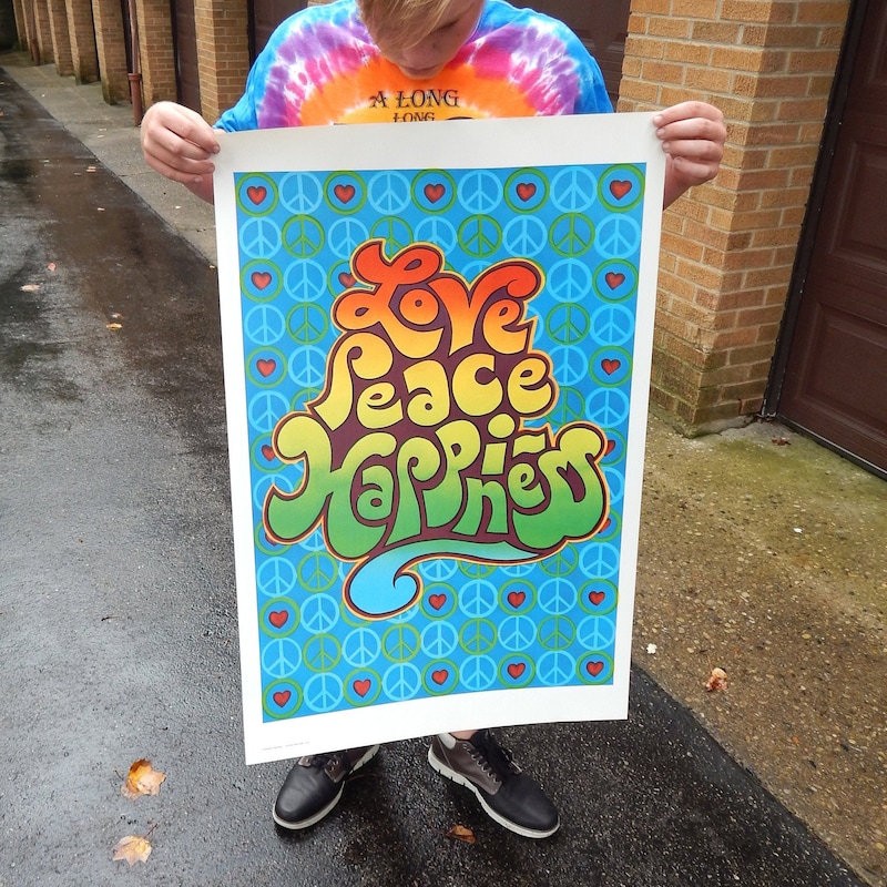 Hippie Poster - Etsy