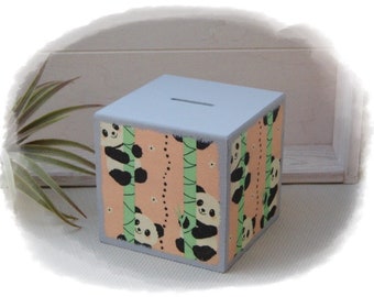 Wooden Cube Money Box - Etsy