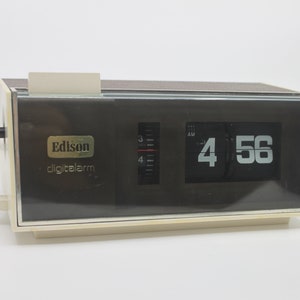 Fully Refurbished, USA Built Edison Flip-alarm-clock, Very Seventies ...