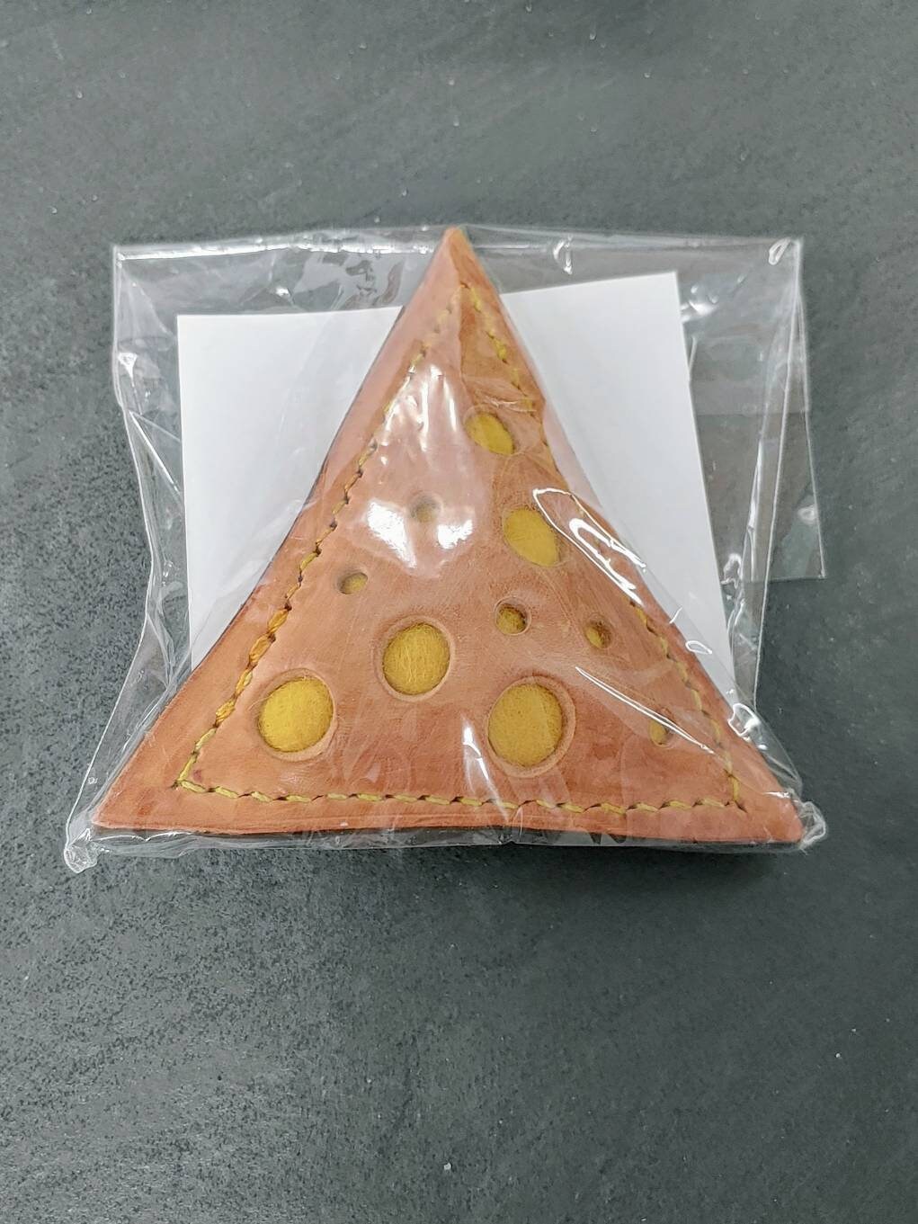 The Big Cheese Leather Pincushion Triangle Medium - Etsy