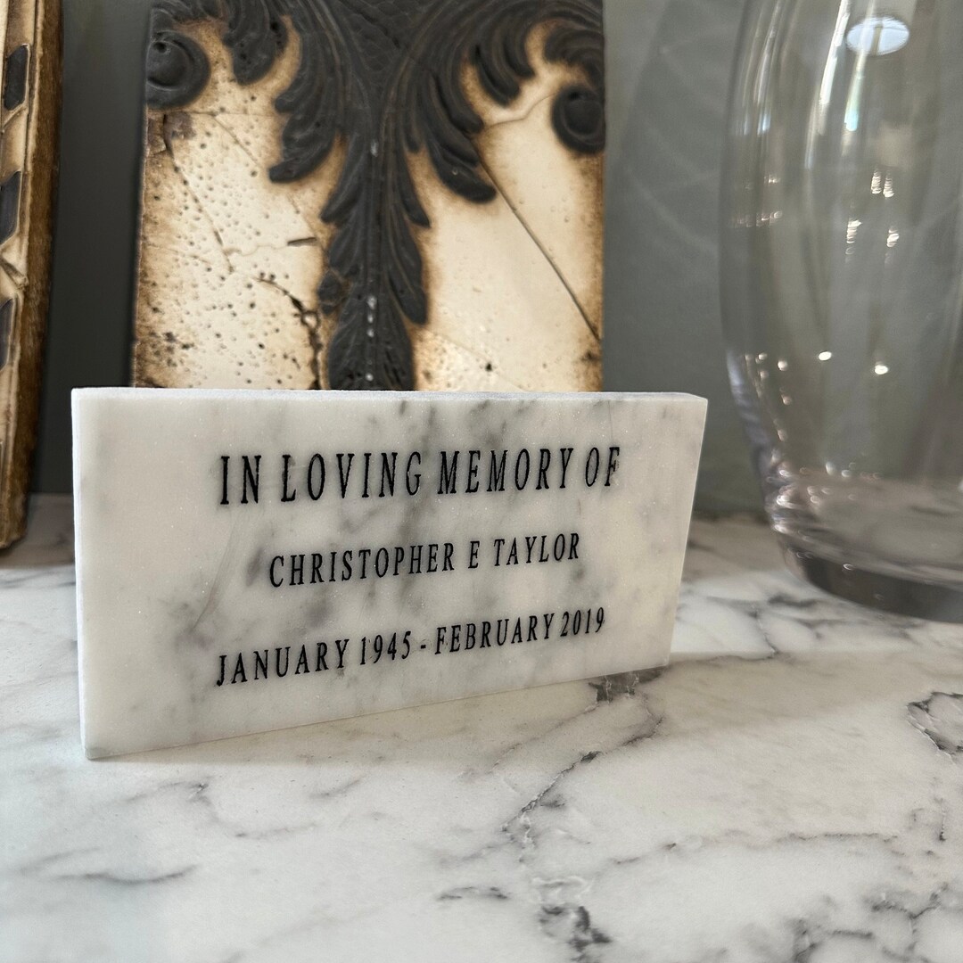 Engraved Marble Plaque: Personalized Messages Engraved in Stone - Etsy