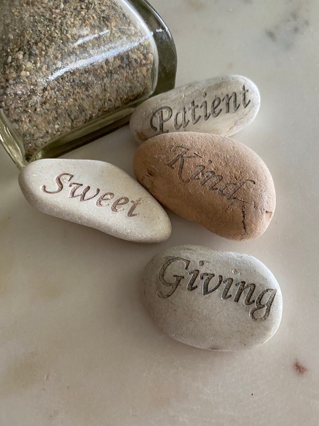 Personalised Engraved River Rocks | Unique Gift | Engraved Stone ...