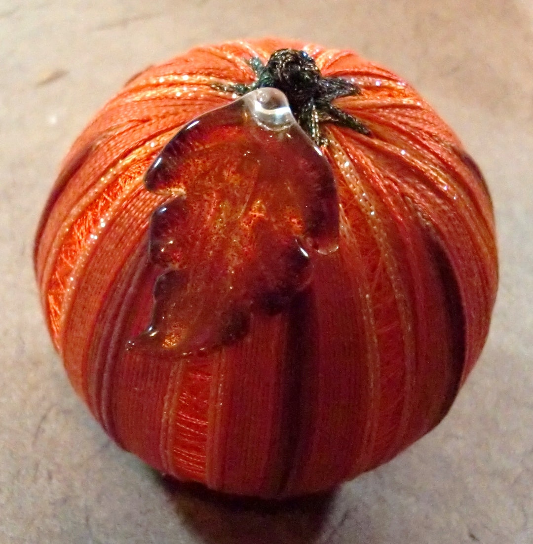 Japanese Temari: Pumpkin in Shades of Orange With Antique Dk. Brown ...