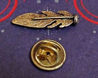 Feather lapel pin | Etsy