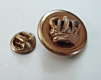 Crown lapel pin | Etsy