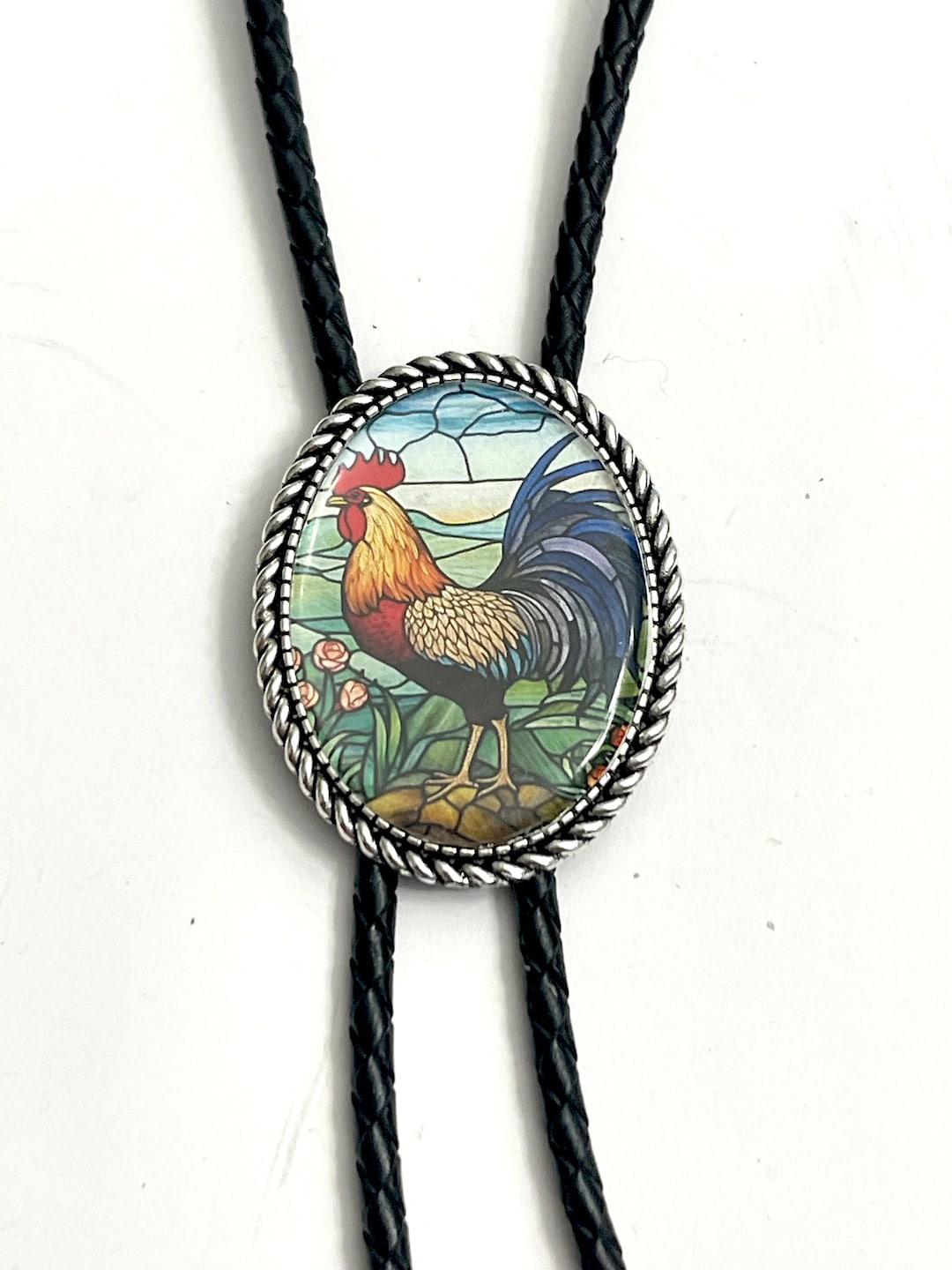 Amazing Rooster Bolo Tie - Personalized Cord Color , Length , and Tips ...