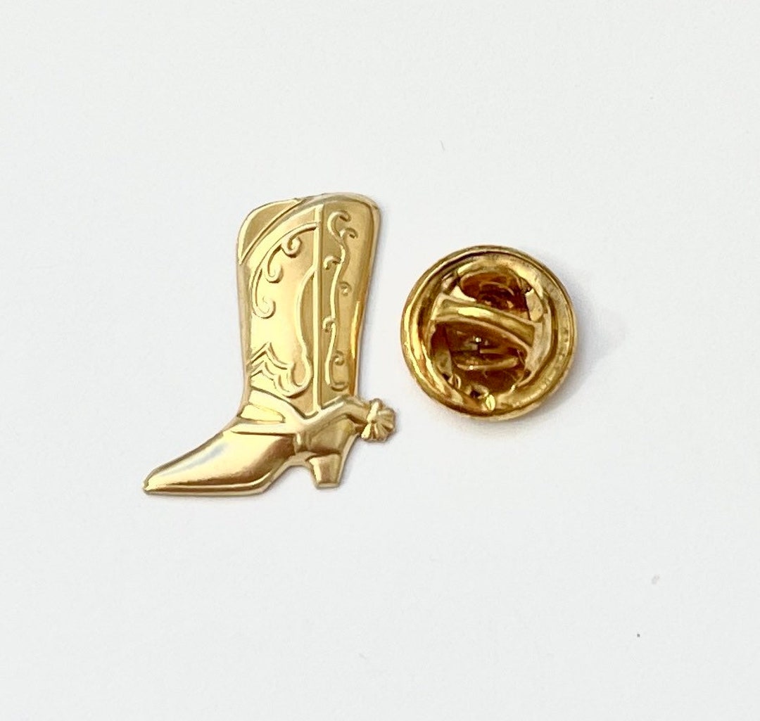 Cowboy Boot Lapel Pin Tack Pin / P59 - Etsy
