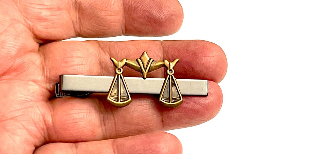 Scale of Justice Tie Bar Tie CLIP / P64 - Etsy