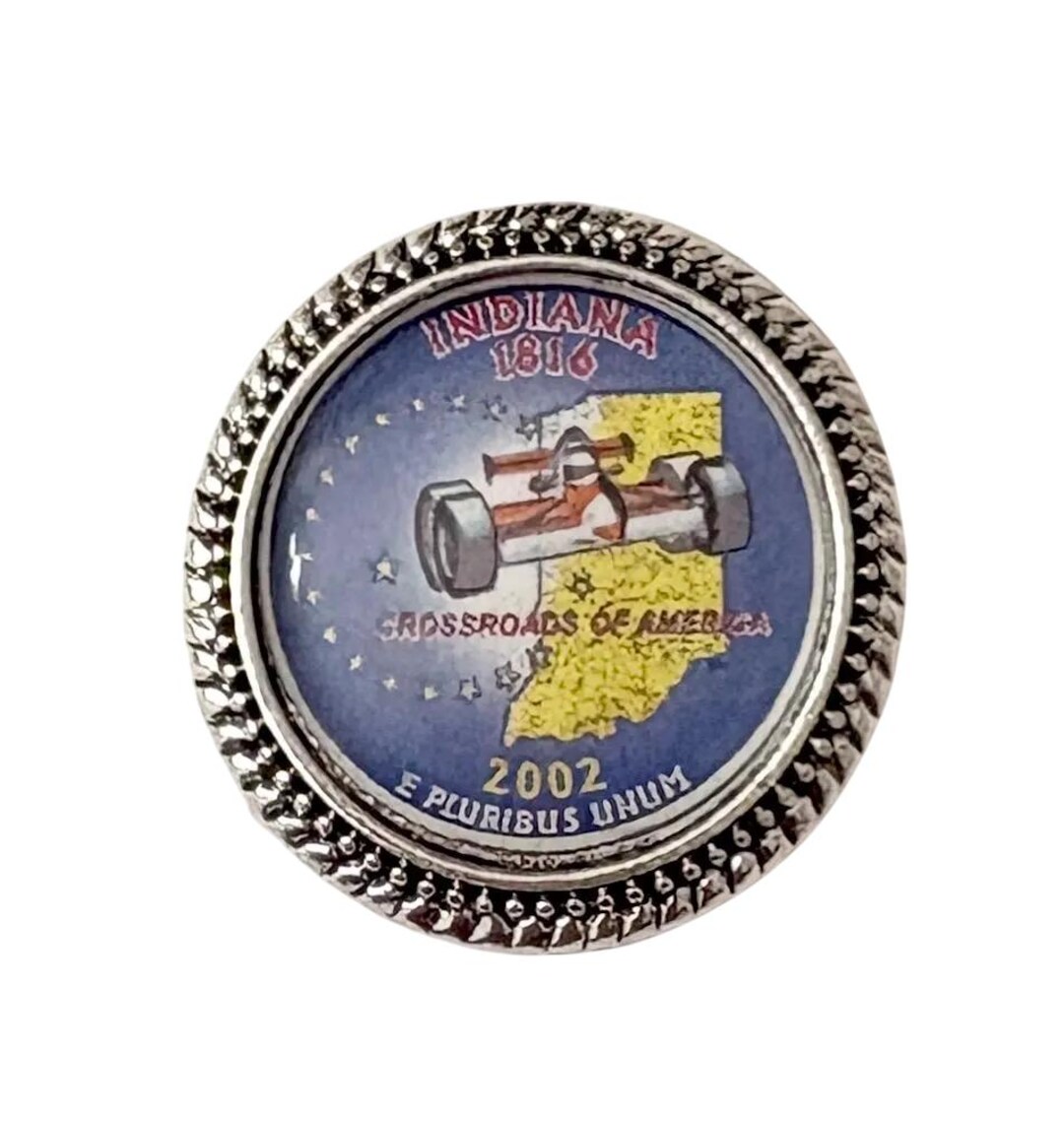 Indiana US State Brooch / Tack Pin /ST01 - Etsy