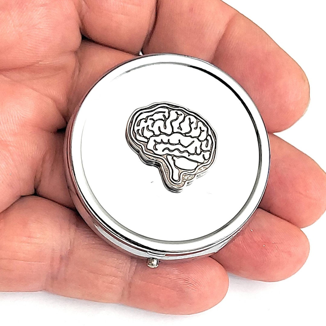 Brain Compartment Pill Box Pill Case Container / US1 - Etsy