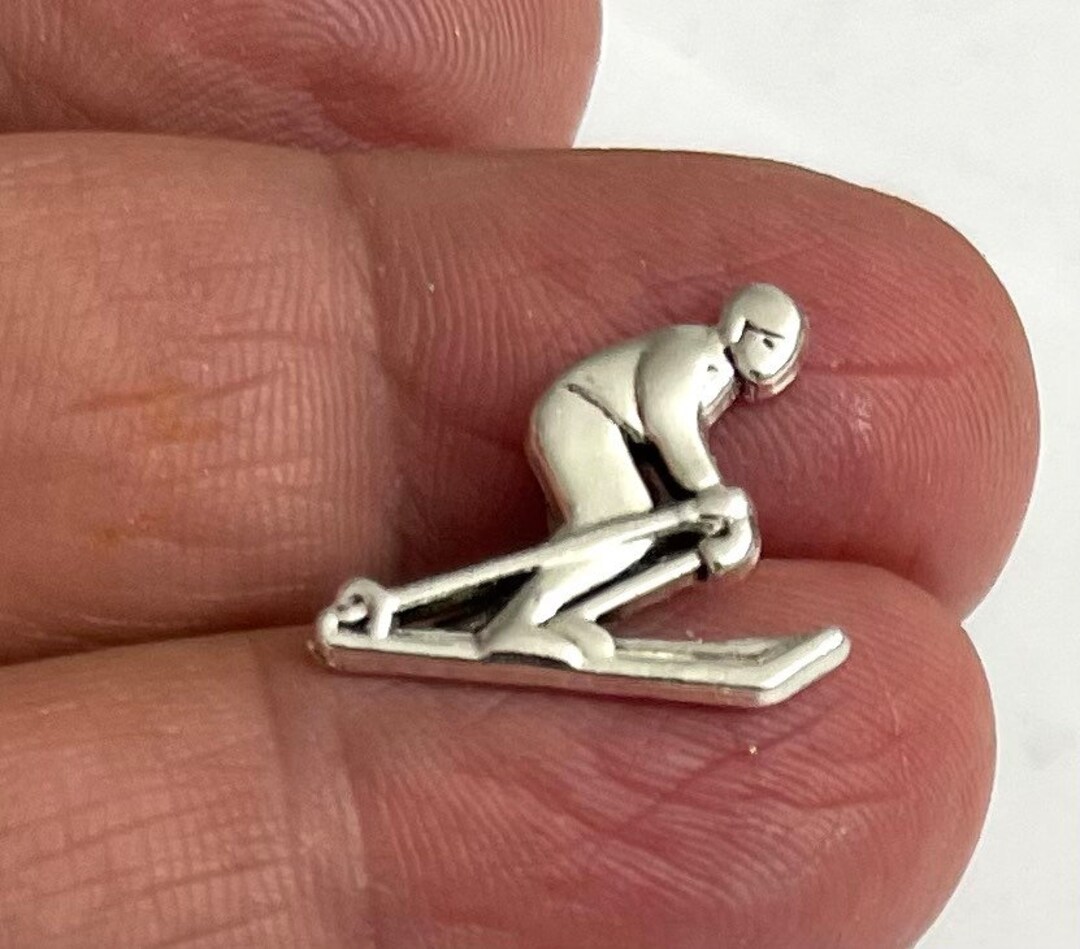 Beautiful Ski Skier Lapel Pin Tack Pin / US1 - Etsy