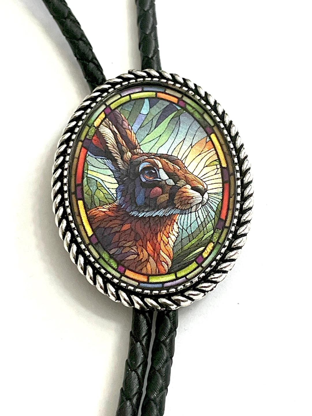 Rabbit Bolo Tie - Personalized Cord Color ,length , and Tips /Z01 - Etsy