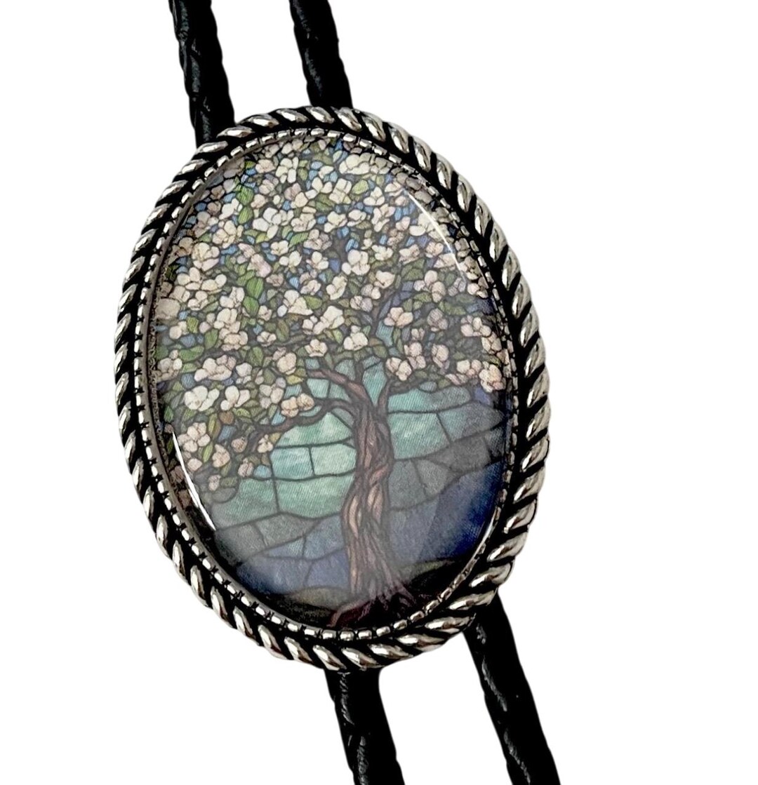 Tree Bolo Tie - Personalized Cord Color ,length , and Tips /FL11 - Etsy