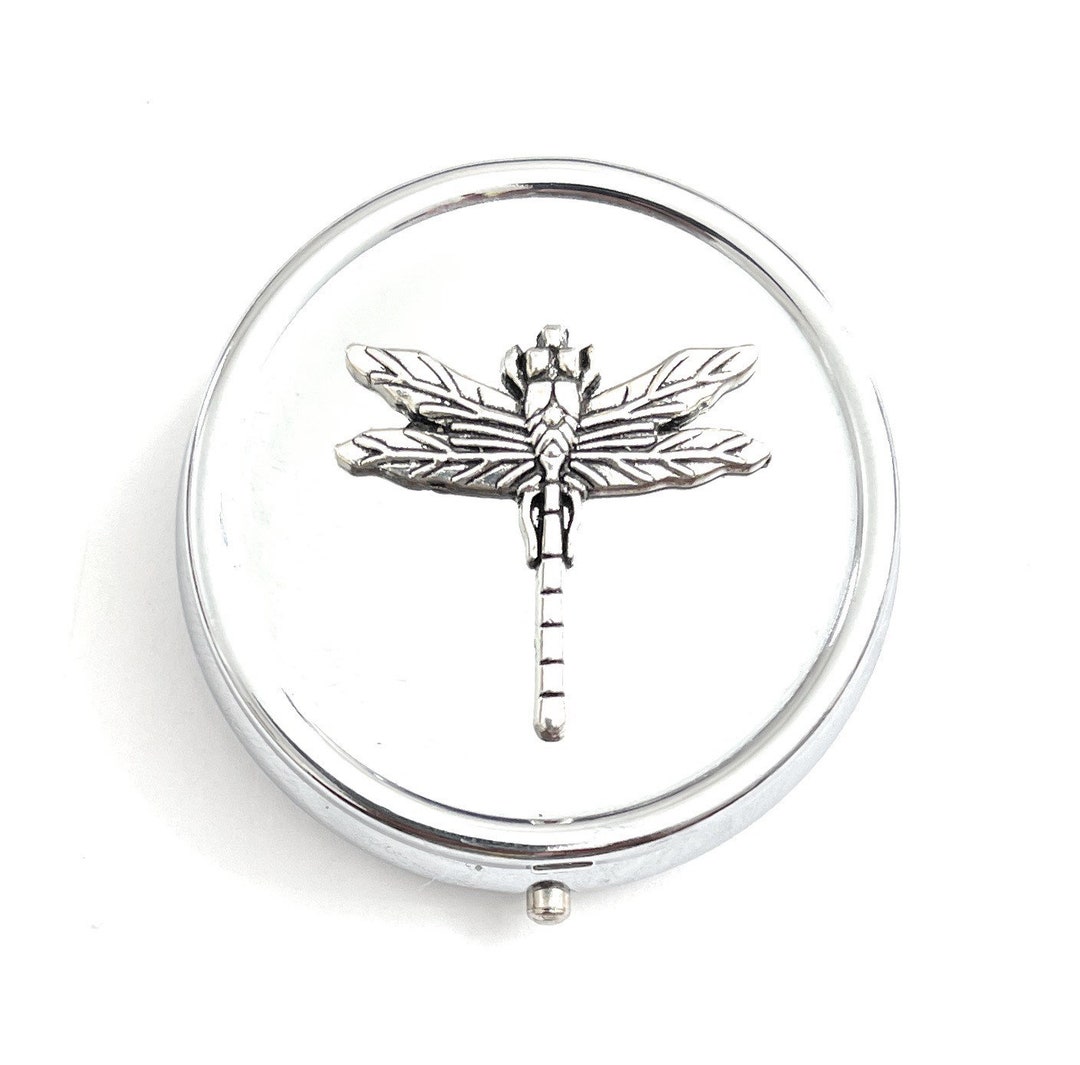 Dragonfly Compartment Pill Box Pill Case Container / US3 - Etsy