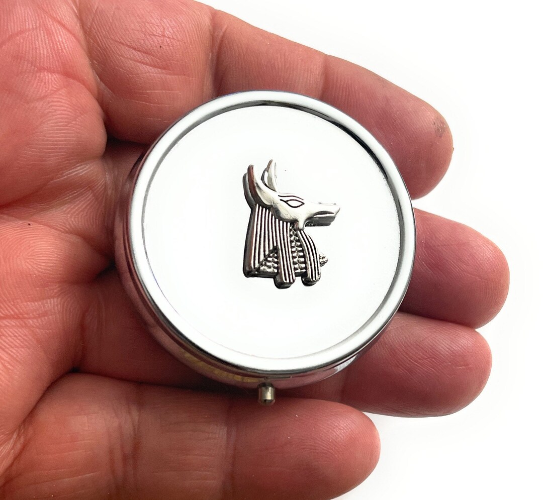 Egyptian Symbol Compartment Pill Box Pill Case Container / US1 - Etsy