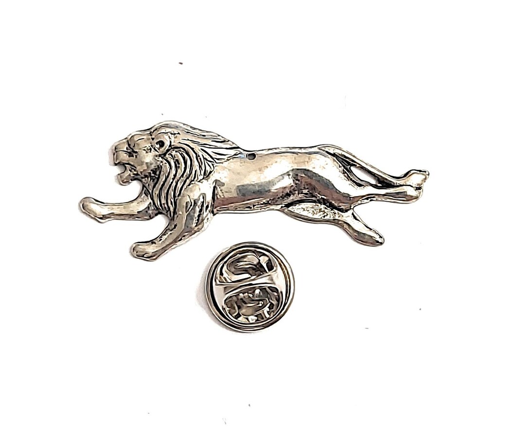 LION Lapel Pin Tack Pin /P22 - Etsy