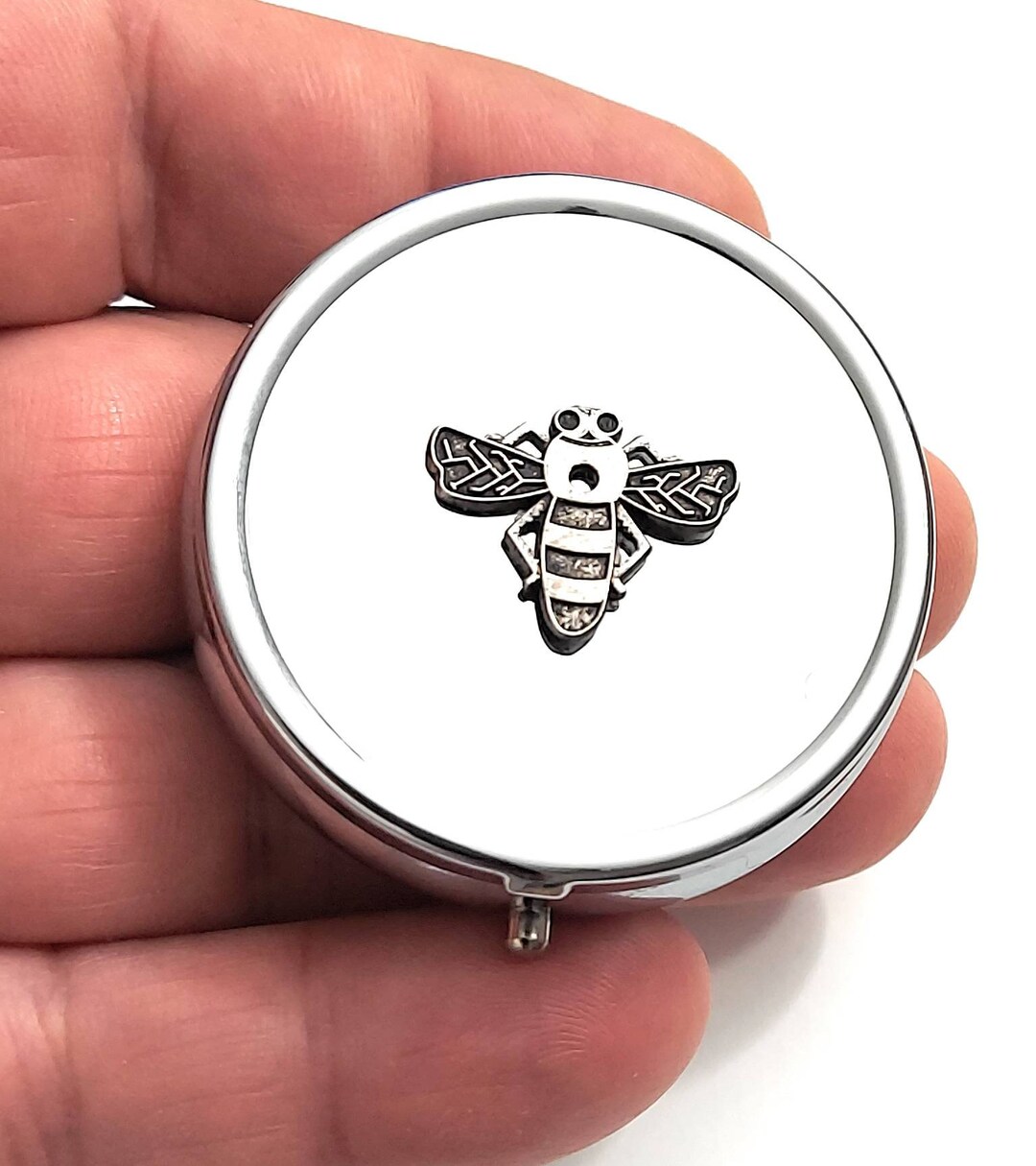 Rare BEE Compartment Pill Box Pill Case Container / P10 - Etsy