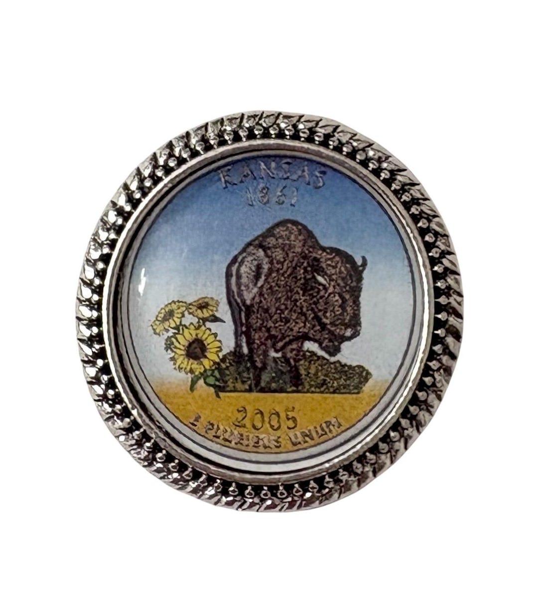 Kansas US State Brooch / Tack Pin /ST01 - Etsy