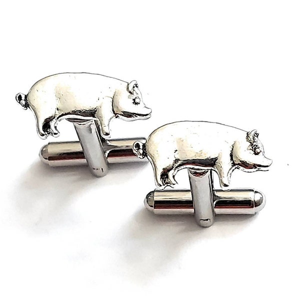 Pig Cufflinks - Etsy Canada