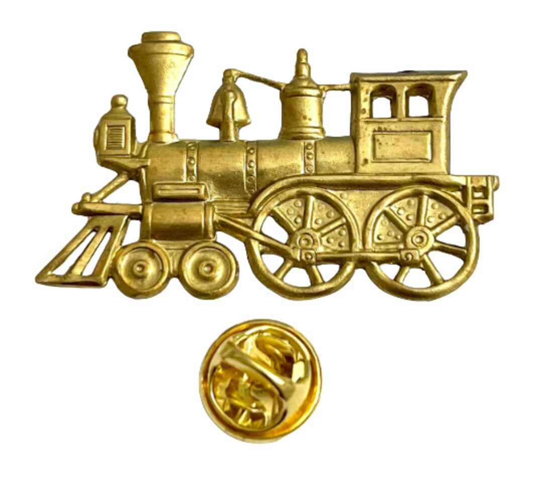 Amazing Details BRASS TRAIN Lapel Pin Tack Pin Tie Tack/ P93 - Etsy