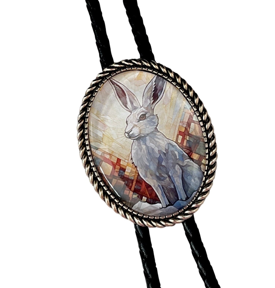 Rabbit Bolo Tie - Personalized Cord Color ,length , and Tips /A06 - Etsy