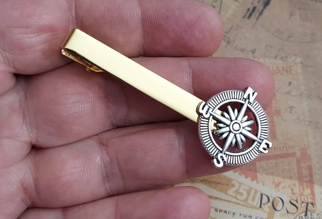 Great DESIGN COMPASS Tie Clip Tie Bar /US4 - Etsy