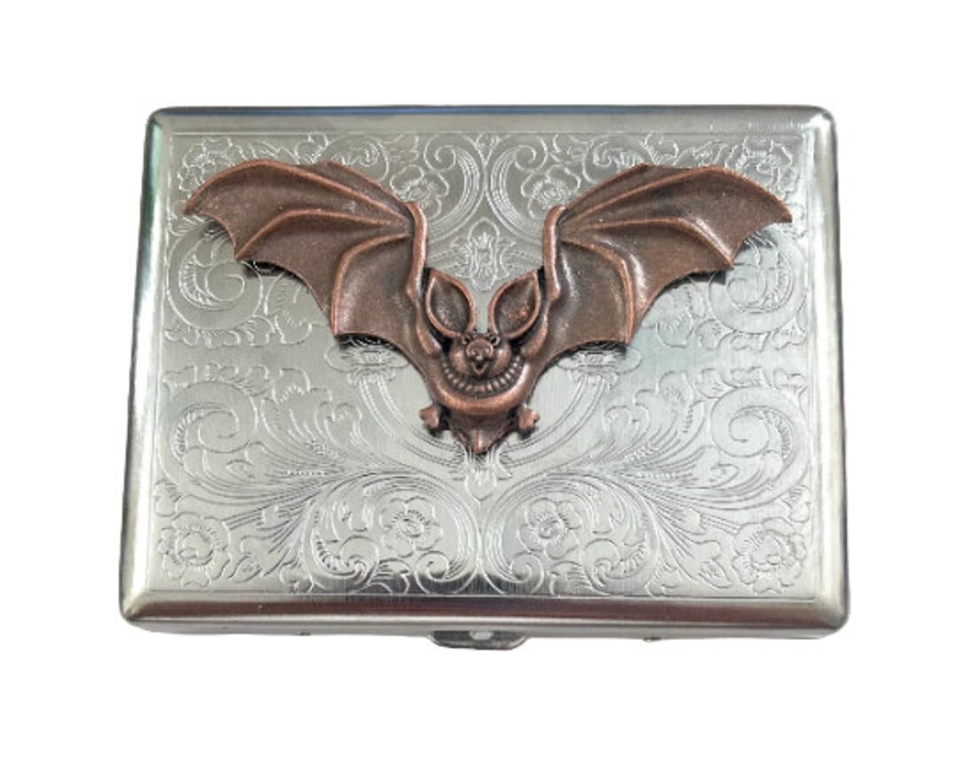 Stainless Steel Unique Bat Cigarette Case Business Card ID Holder /T22 ...