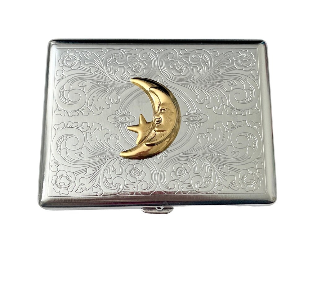 Half Moon and Star Cigarette Case Business Card ID Holder /T07 - Etsy