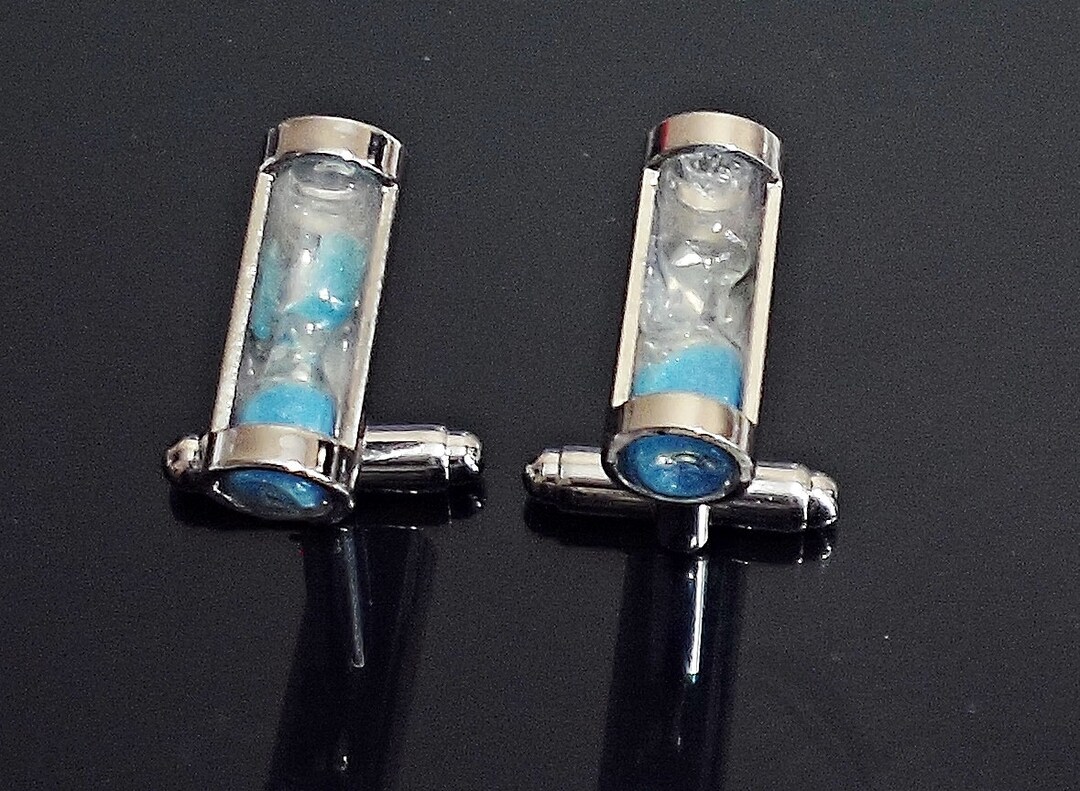 Hourglass Sand Timer Cuff Links Gemelos /D 014 - Etsy España