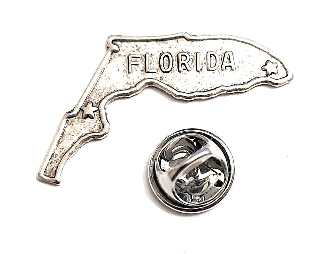 FLORIDA MAP Lapel Pin Tack Pin /P03 - Etsy