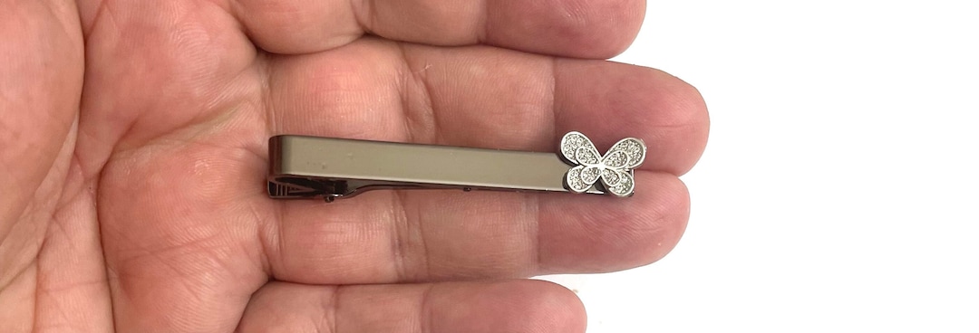 Butterfly Tie Bar Tie CLIP / P100 - Etsy
