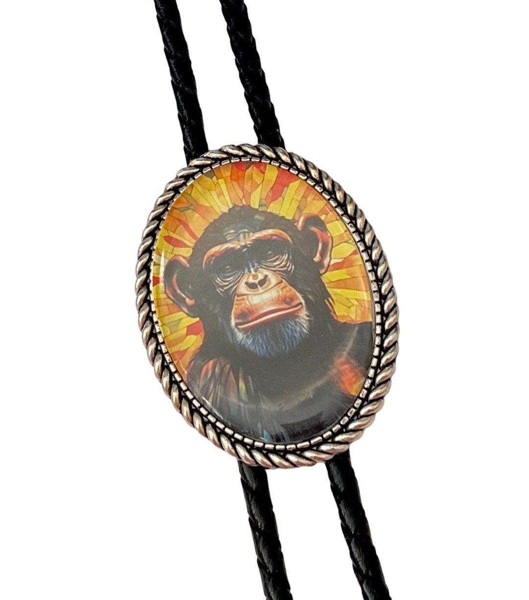 Monkey Bolo Tie - Personalized Cord Color ,length , and Tips /A03 - Etsy