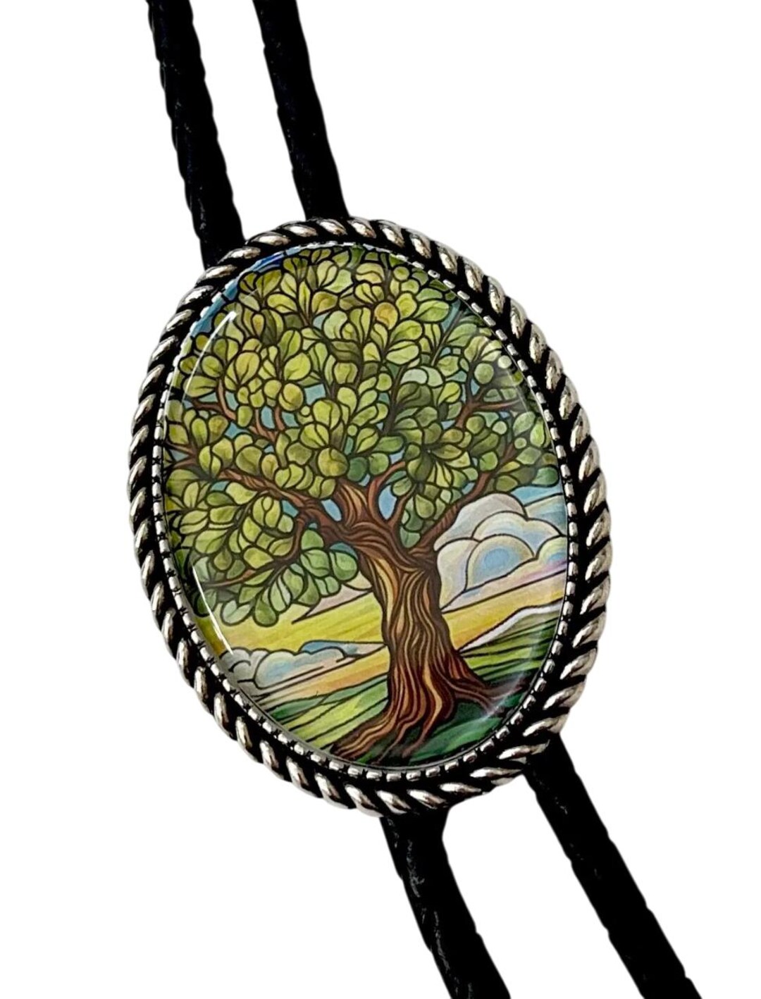 Tree Bolo Tie - Personalized Cord Color ,length , and Tips /FL5 - Etsy