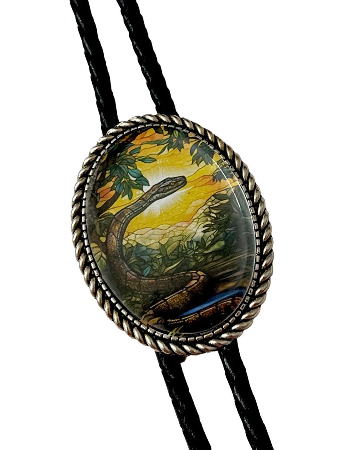SNAKE Bolo Tie - Personalized Cord Color ,length , and Tips /A5 - Etsy