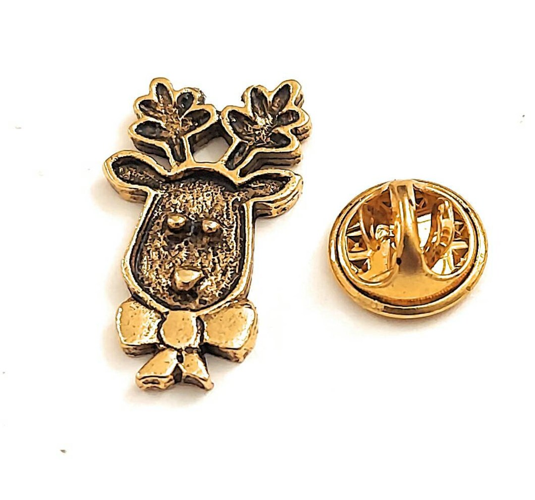 Amazing Details REINDEER Lapel Pin Tack Pin Tie Tack / P71 - Etsy