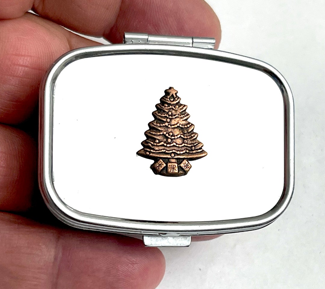 Christmas Tree Pill Box Case /P104 - Etsy