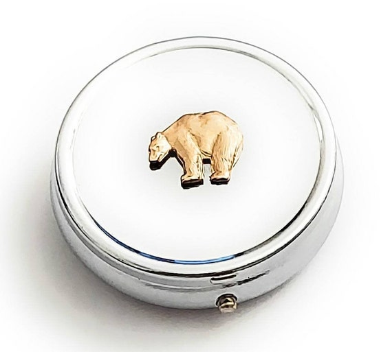 BEAR Compartment Pill Box Pill Case Container / P15 | Etsy