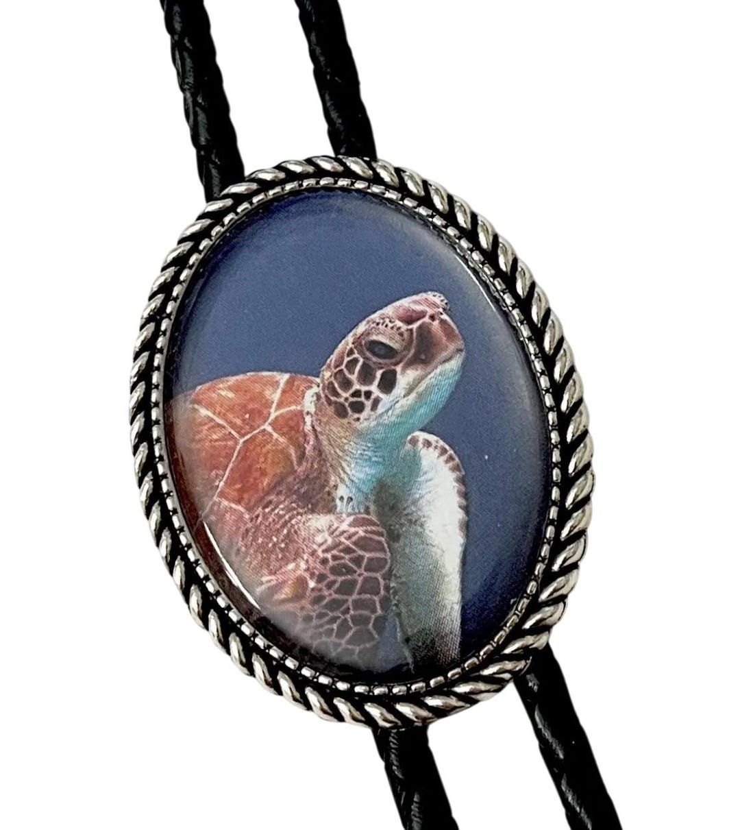 Turtle Bolo Tie - Personalized Cord Color , Length , and Tips /A13 - Etsy